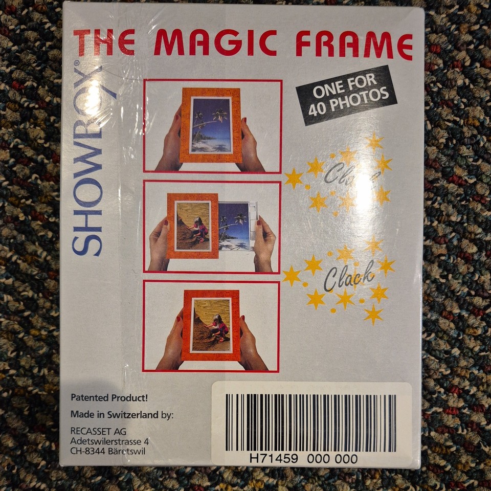 Showbox The Magic Frame Holds 40 4"x6" Photos Made In Switzerland Brown ...