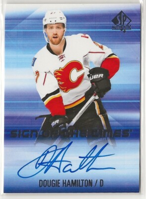 2015-16 SP Authentic Sign of the Times #SOTTDH Dougie Hamilton Calgary ...