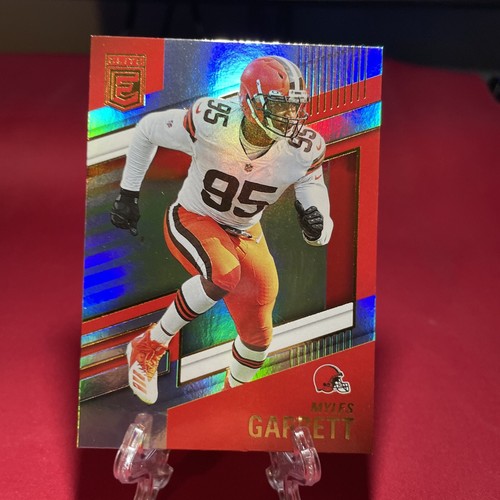 2022 Donruss Elite Football Myles Garrett Base Card #67 Cleveland ...