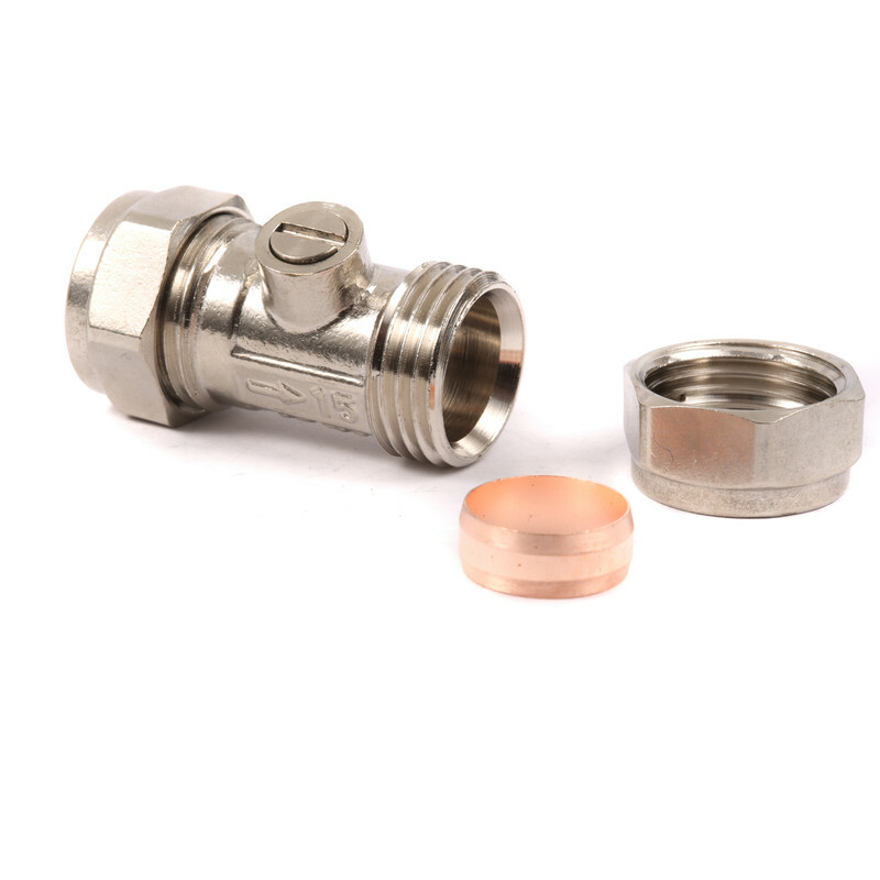 Compression Isolator Stop Valve Gas Lever Isolation Tap Shut Off 8mm ...