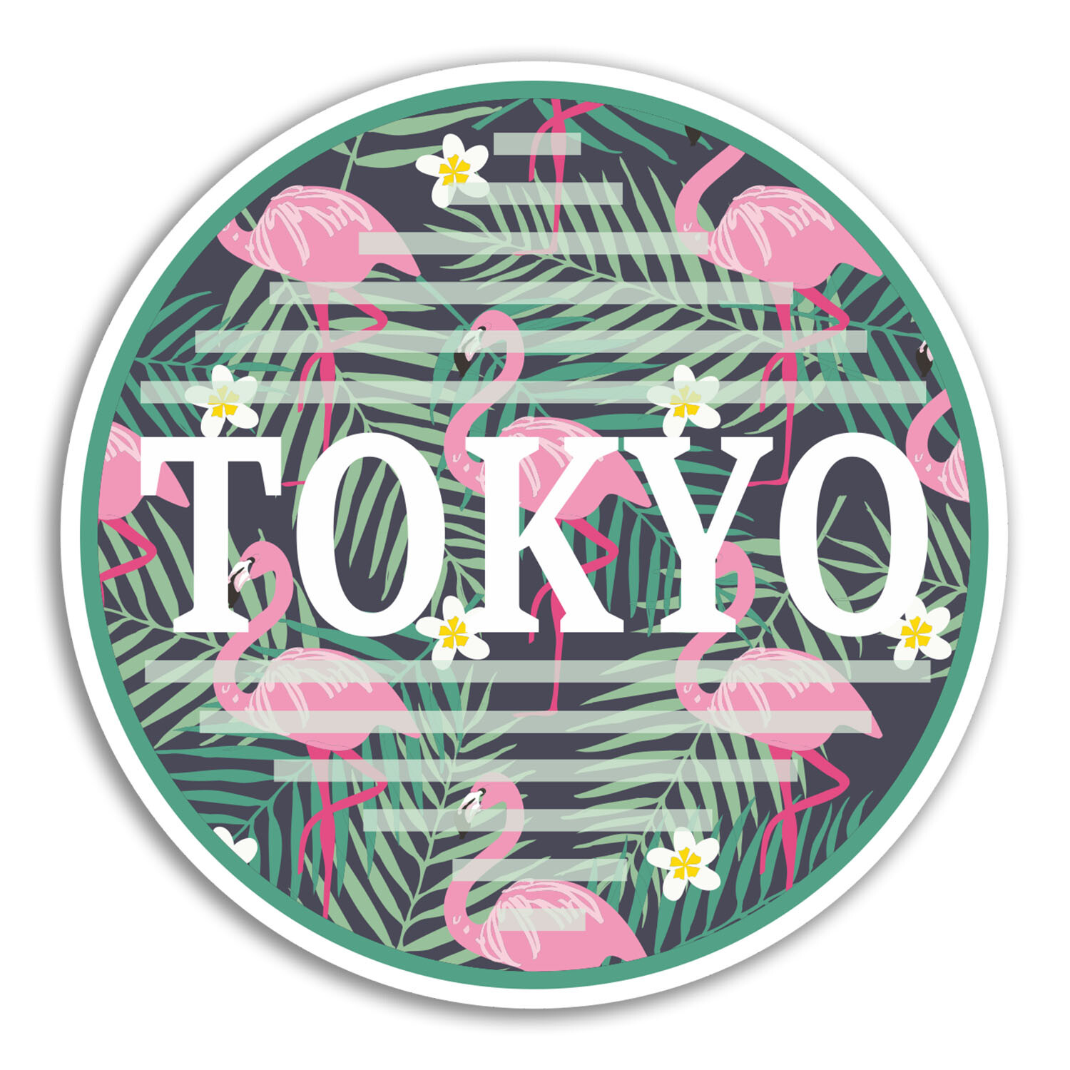 2 x 10cm Tokyo Japan Vinyl Stickers - Floral Fun Sticker Laptop Luggage ...