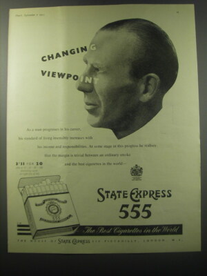 1955 State Express 555 Cigarettes Ad - Changing Viewpoint | eBay