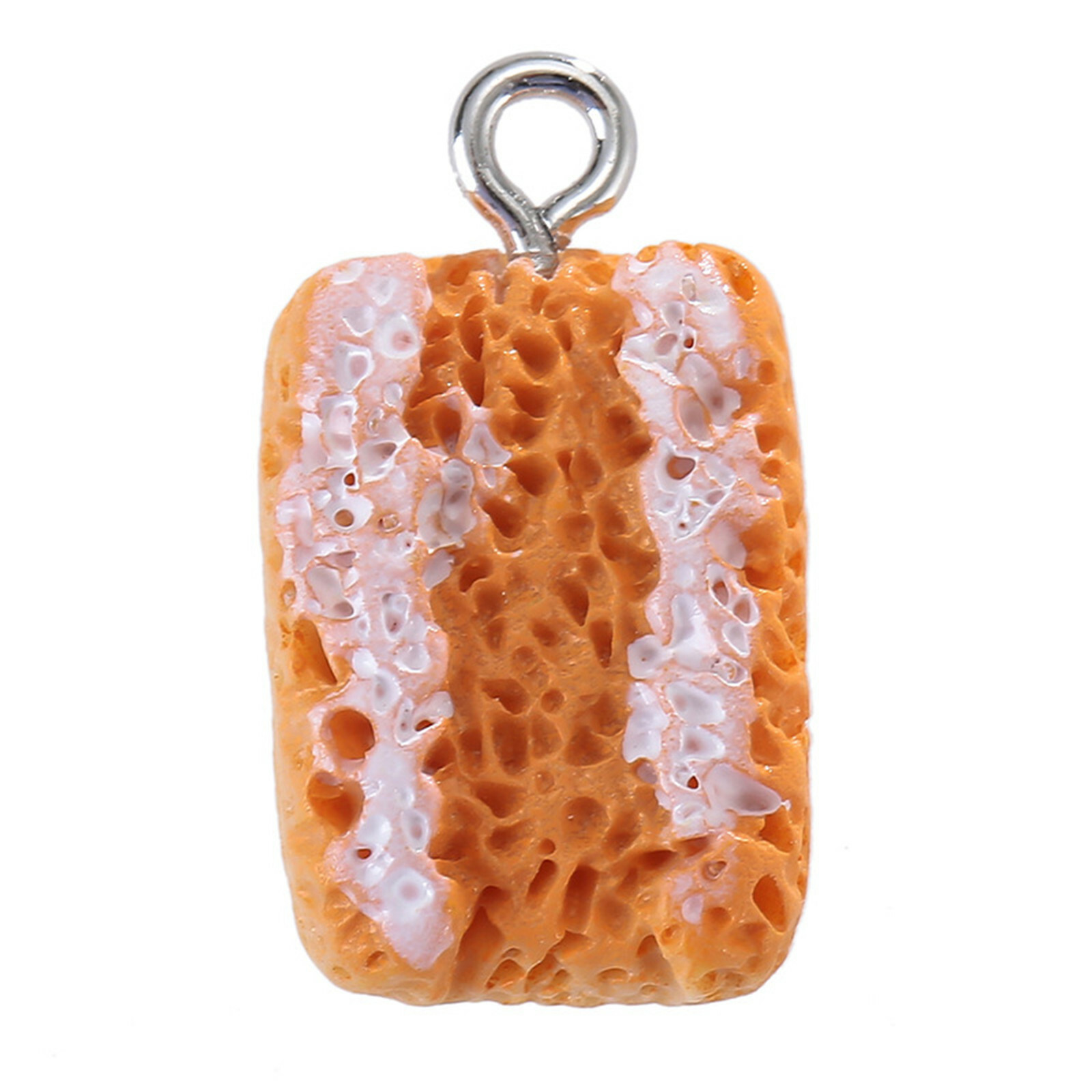 10Pcs/Lot Assorted Resin 13-30mm Bread Cake Food Charms Pendant Jewelry ...