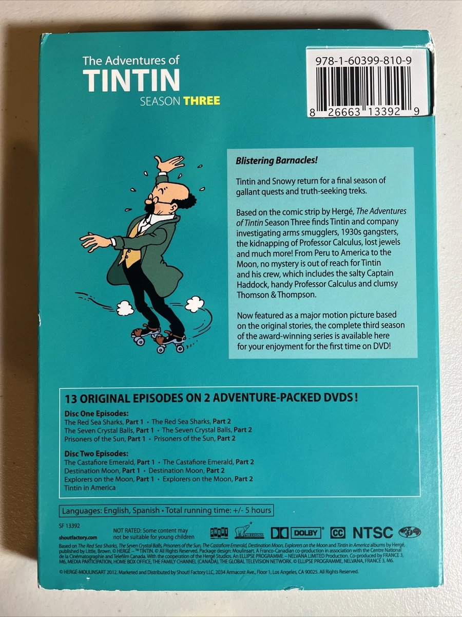 The Adventures Of Tintin Dvd