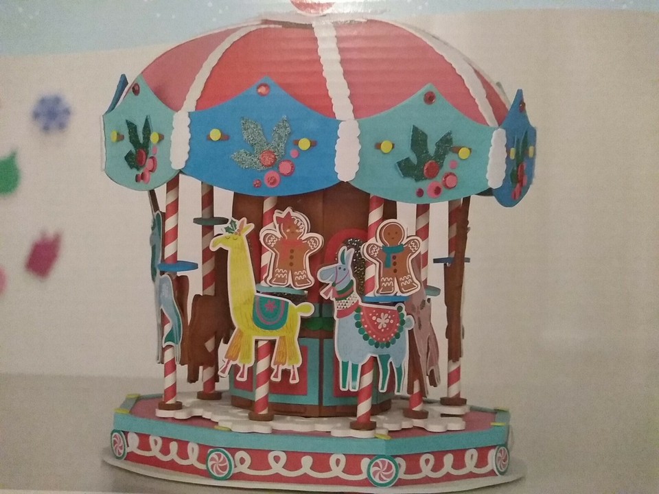 307 pc Christmas Winter Carousel Craft Kit 3D Dimensional Creatology ...