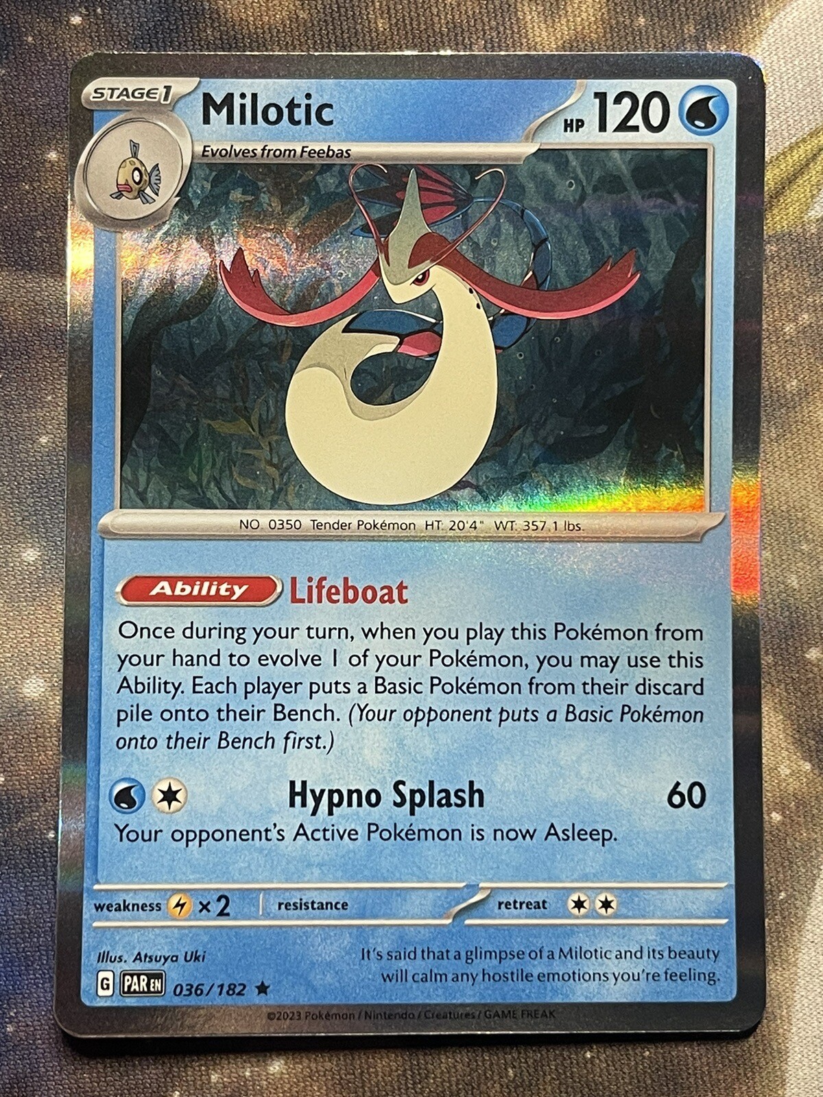 Pokémon TCG Milotic Paradox Rift 036/182 Holo Rare | eBay