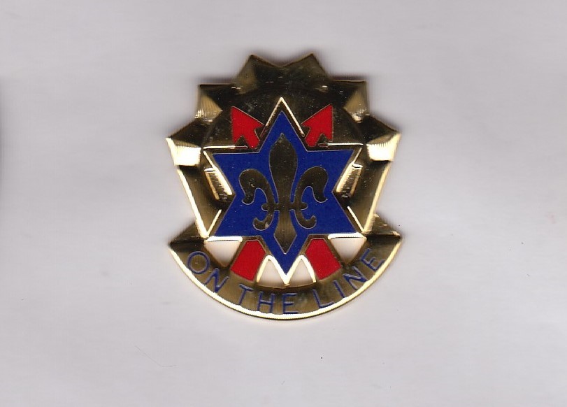 US ARMY 6th INFANTRY DIVISION crest DUI badge cb clutchback G-23 | eBay