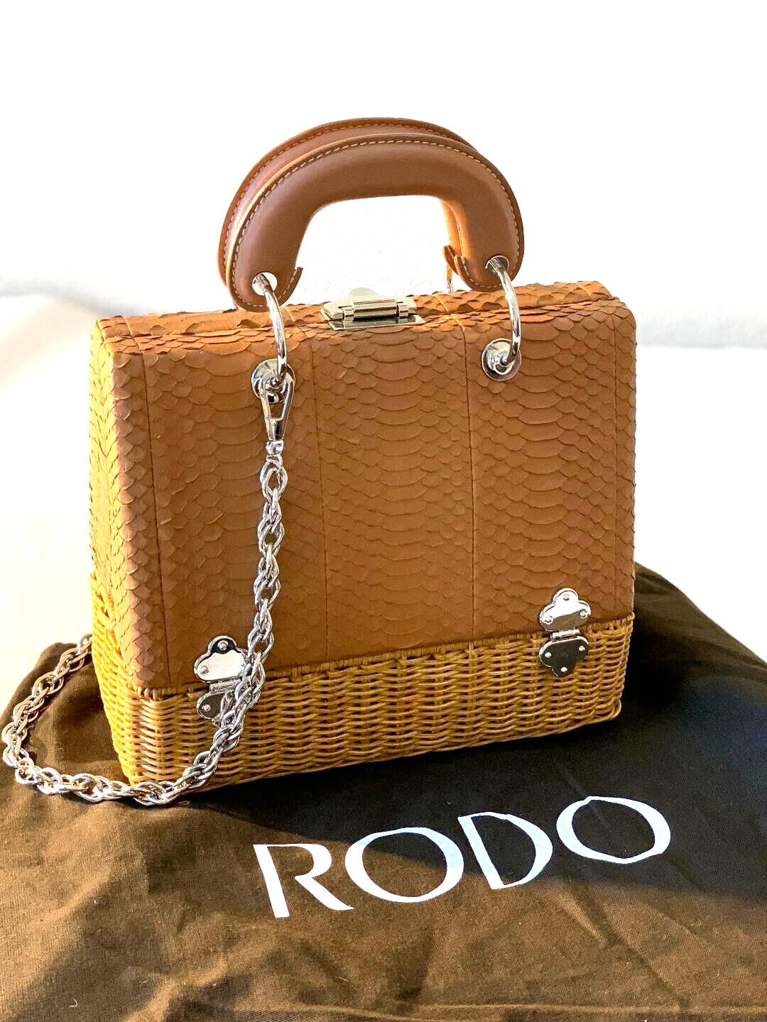RODO 2022 WICKER & SUEDED LIZARD Honey Caramel Struct… - Gem