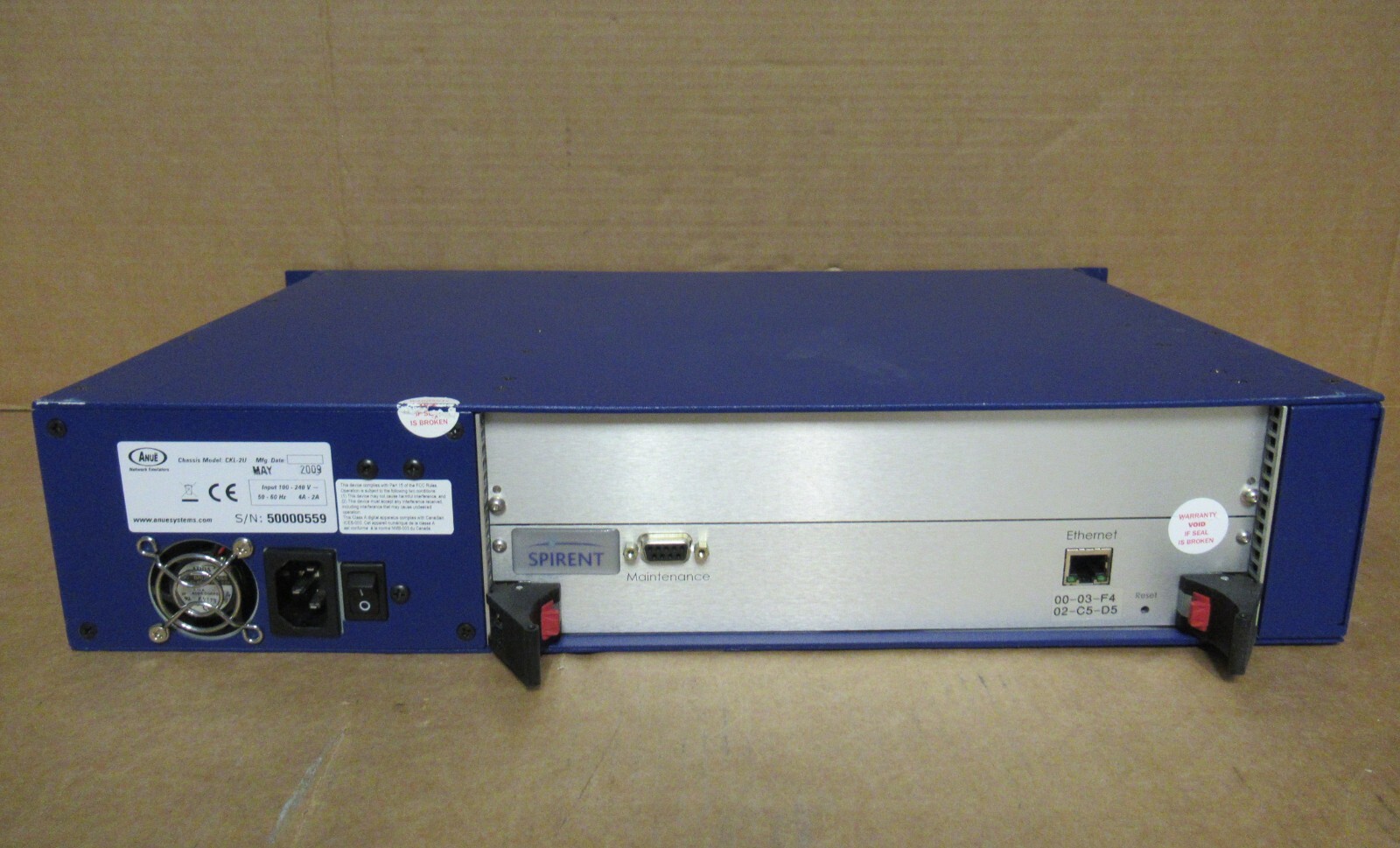 Spirent CKL-2U Ethernet Network WAN Emulator for sale online | eBay