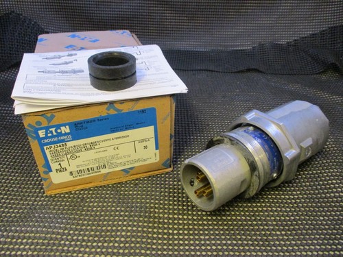 CROUSE HINDS 30 AMP 3W 4P PLUG APJ3485 MATES WITH AR342 = APP ACP3034BC ...