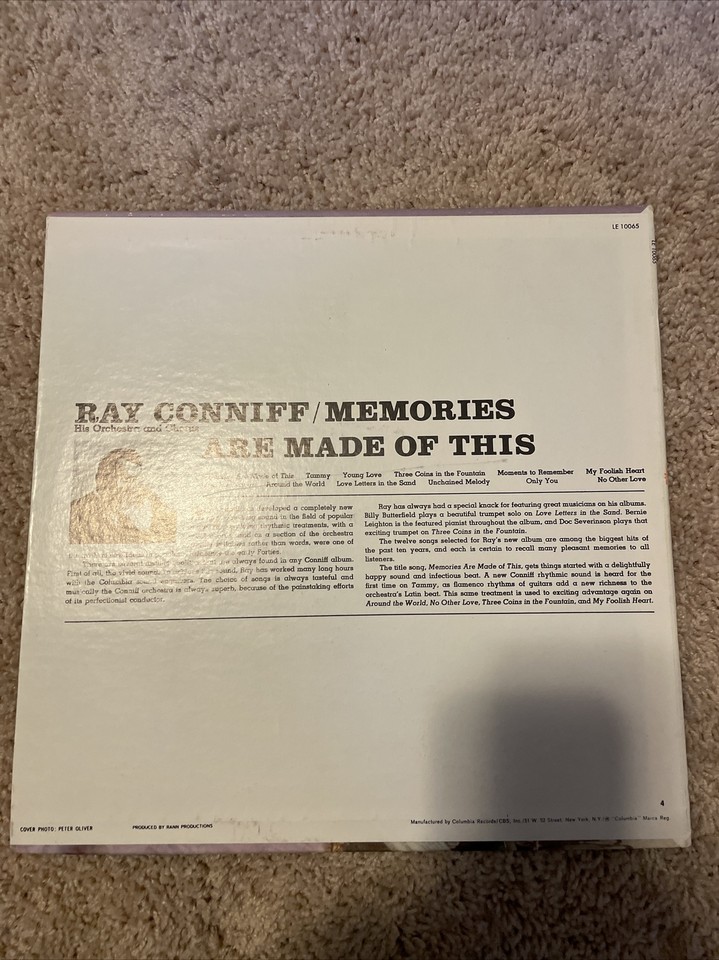 Ray Coniff Memories Are Made If This Lp | eBay
