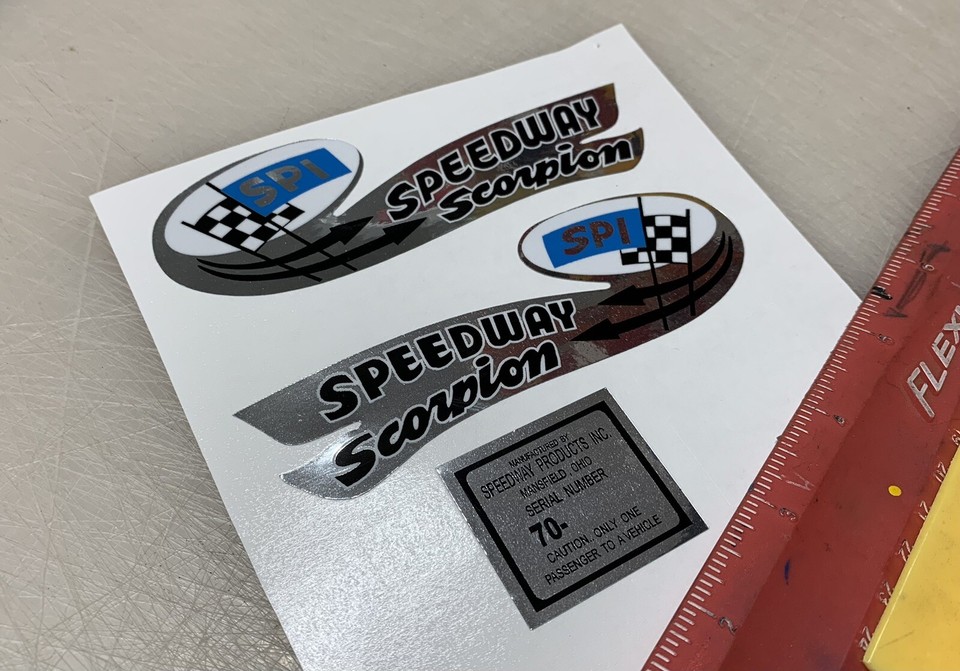 Speedway SCORPION mini bike decals decal sticker Trail Sachs | eBay