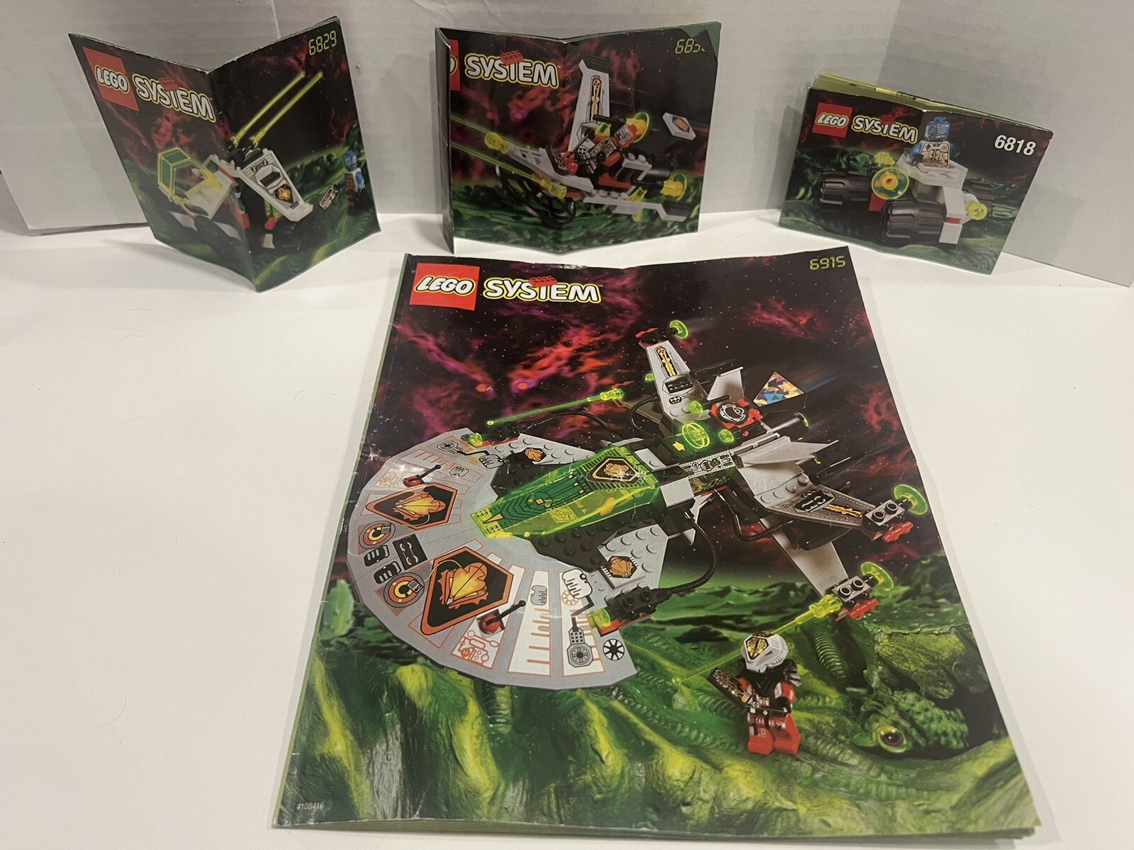 Lego UFO 6915 6829 6818 6836 Near Complete Retired Vintage Warp Wing V ...