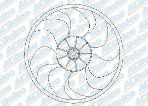 ACDelco GM OE/GM Genuine Parts 158712 - Engine Cooling Fan Assembly for ...