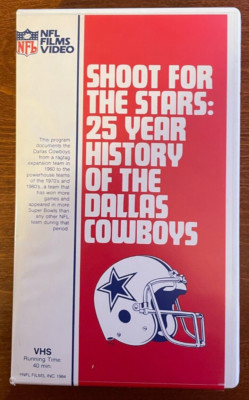 Shoot For the Stars: 25 Year History Dallas Cowboys VHS Rare Find! NFL ...