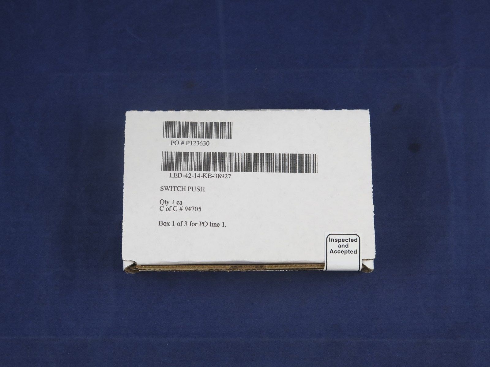 Vivisun GPS / MO Annunciator Push Switch P/N LED-42-14-KB-38927 New ...