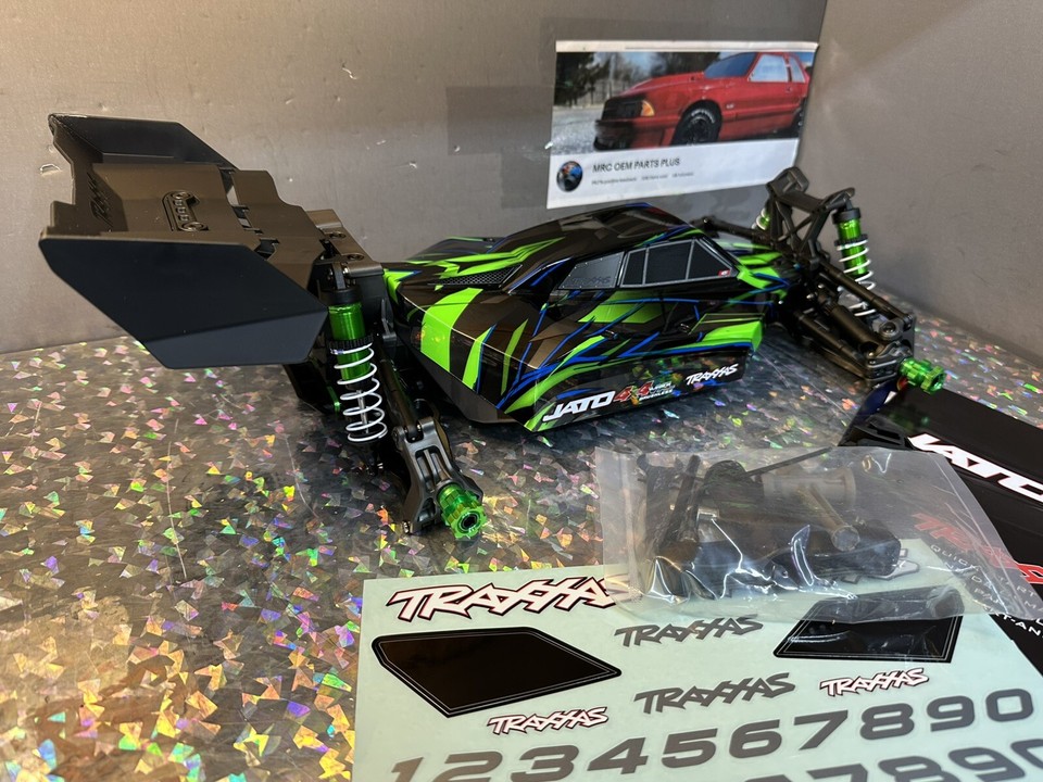 Traxxas Jato VXL 4x4 brushless Edition HD roller Chassis Green Aluminum ...