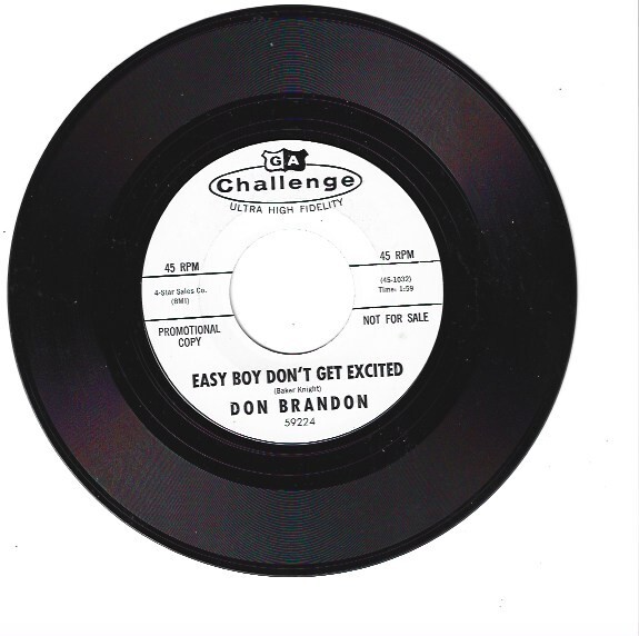 DON BRANDON - 45 RPM TEEN on CHALLENGE RECORDS IT'S WONDERFUL BEING YOUNG " | eBay