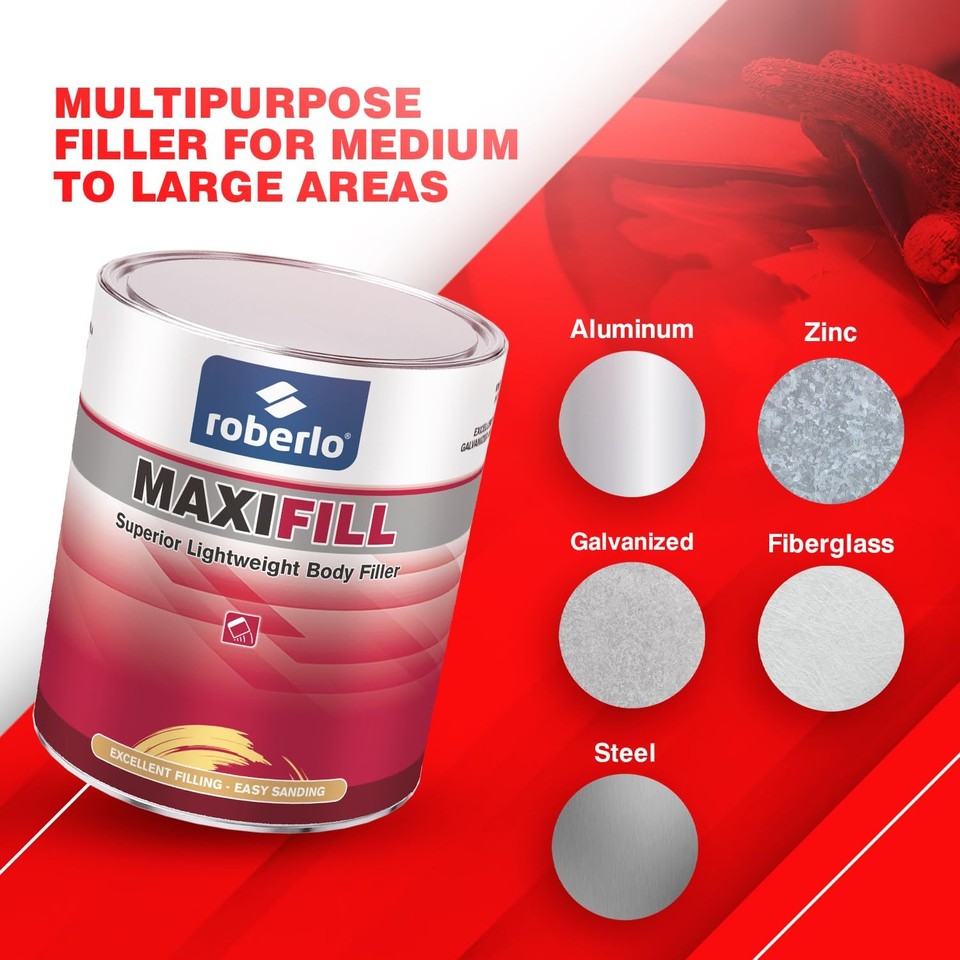 Maxifill Superior Lightweight Body Filler - Ultra Lightweight ...