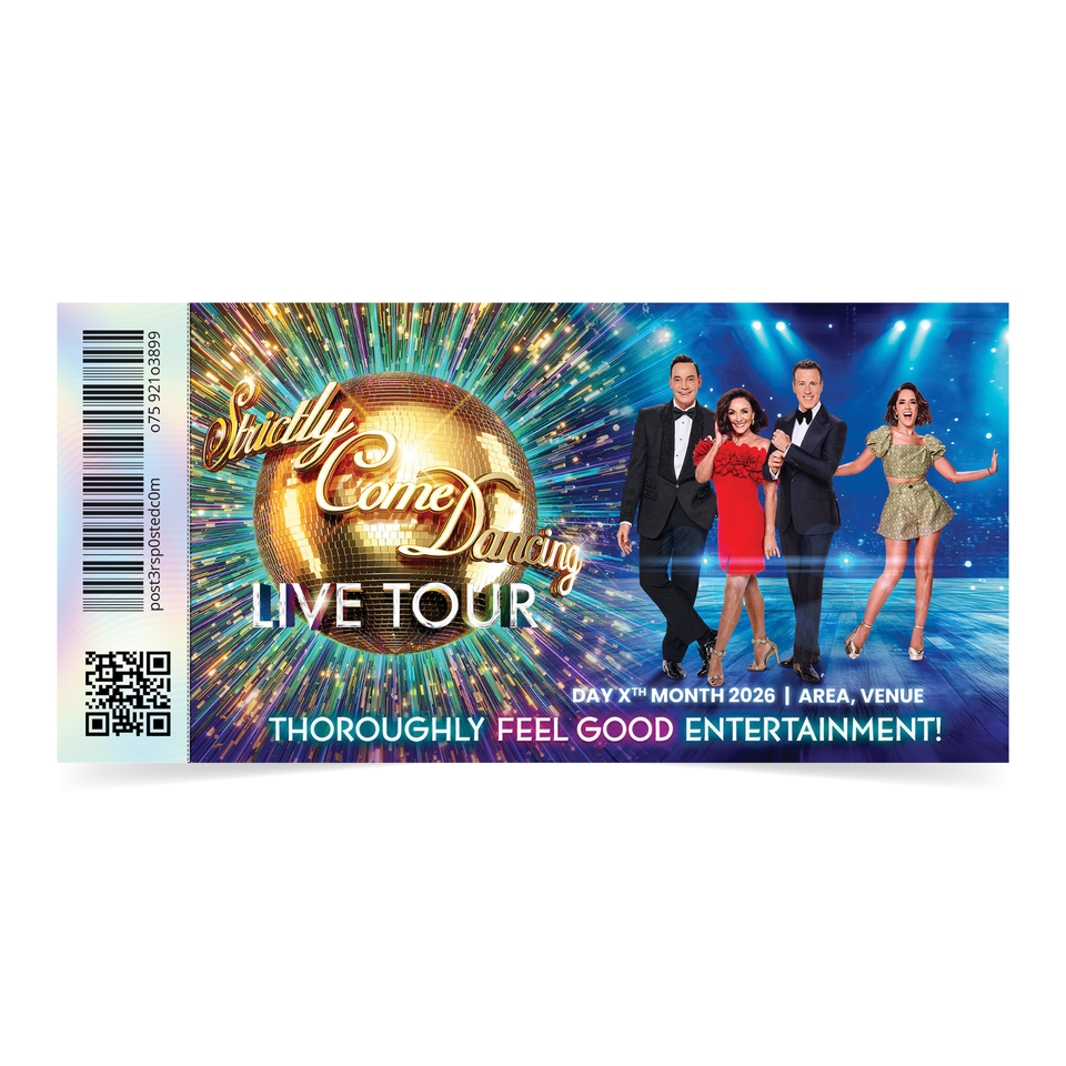 Strictly Come Dancing Ticket 2026 Tour Personalised Gift Reveal ...