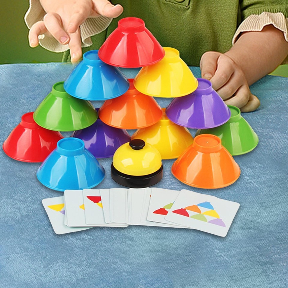 Stack Bowl Battle Game Toy Travel Exercise Fine Motor Skills | eBay UK