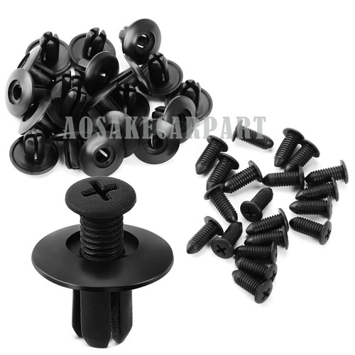 20x Car Body Push Pin Rivet Trim Panel Fastener Clips Moulding ...