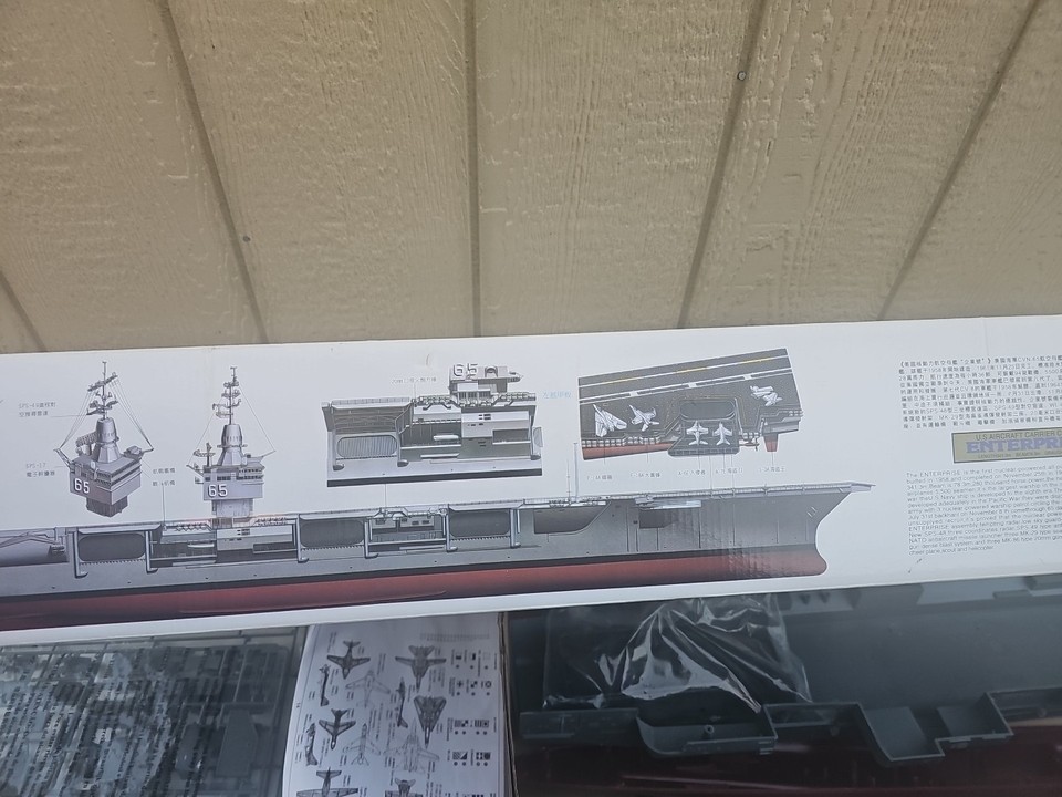 Tamiya U.S.S. Enterprise CVN 65 Aircraft Carrier Model Kit 1/350 Scale ...