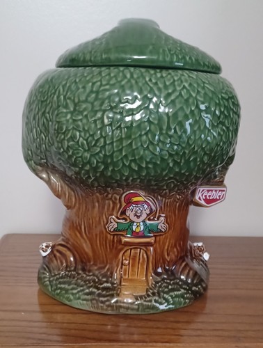 Vintage Keebler Elf Cookie Jar Tree House McCoy #350 USA Ernie Keebler ...