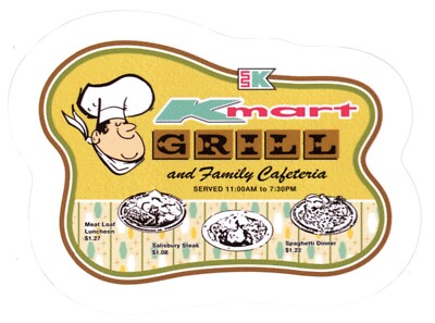 Kmart Grill Logo Sticker (Reproduction) | eBay