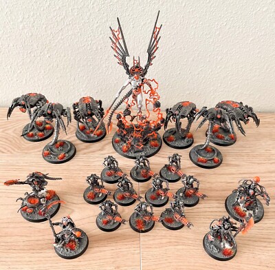 Warhammer 40k Necrons - Painted Mephrit Dynasty Army - BoxedUp (131) | eBay