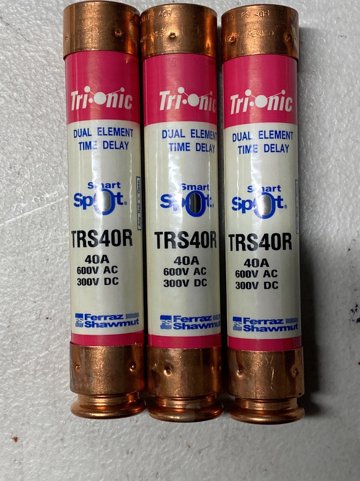 Tritonic smart spot TRS40R Time Delay Fuses 600V (QTY. 3) | eBay