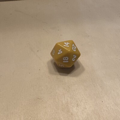 Dungeons and dragons adventure begins replacement dice Yellow Gold | eBay