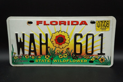 2008 Florida STATE WILDFLOWER License Plate - Coreopsis | eBay