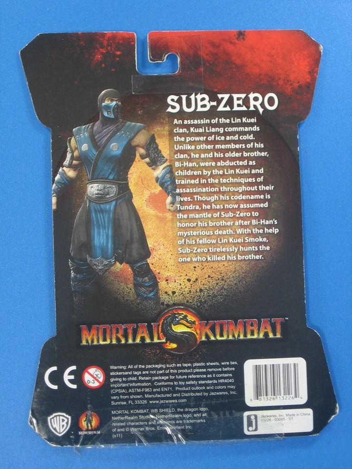 Sub-Zero 4" Action Figure 2012 Mortal Kombat Nether Realm Video Game ...