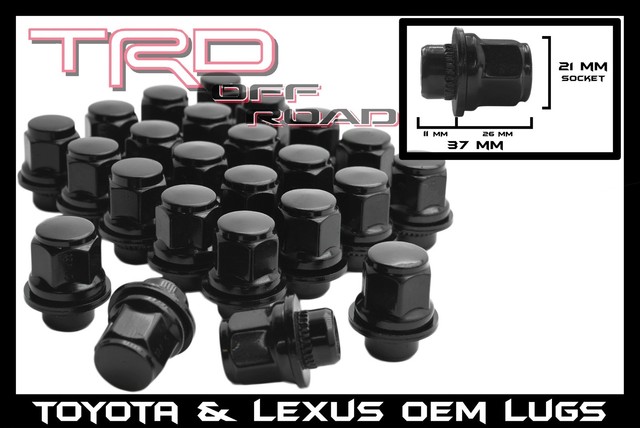24 Toyota OEM Factory Mag Lug Nuts 12x1.5 Tacoma TRD Off-Road SR5 ...