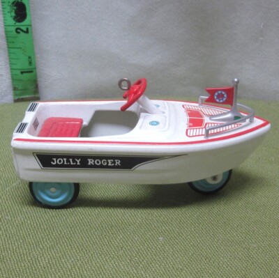 JOLLY ROGER pedal boat Hallmark Kiddie Car diecast toy Christmas ...
