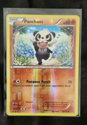 Pancham ERROR HOLO BLEED 86/162 Reverse Pokemon TCG Card XY ...