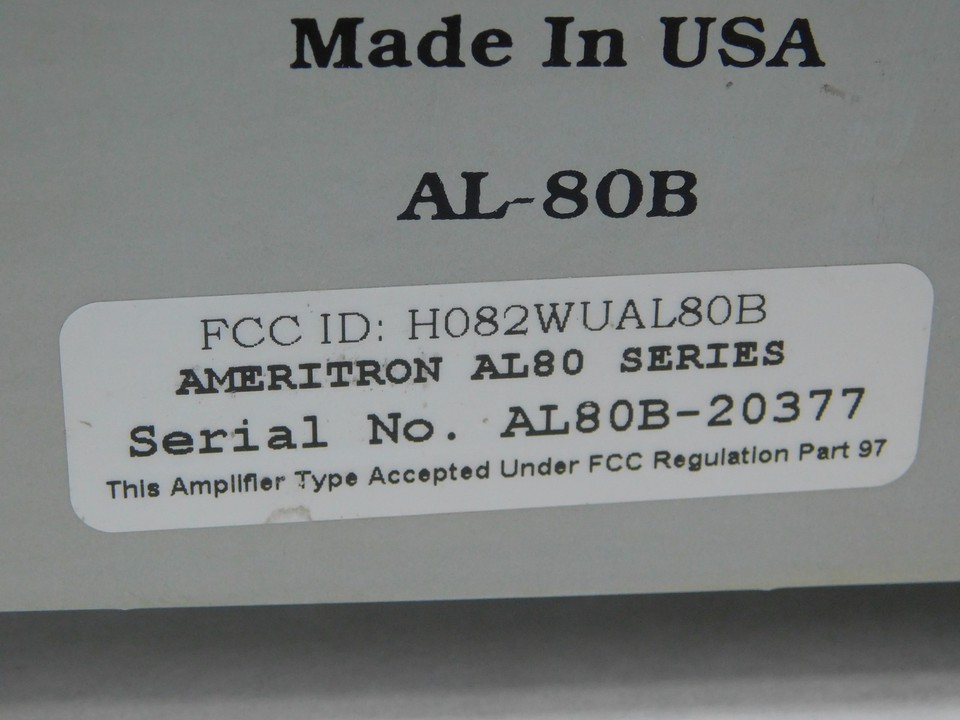 Ameritron AL-80B Ham Radio 3-500Z HF Amplifier w/ 10-Meters + LEDs ...
