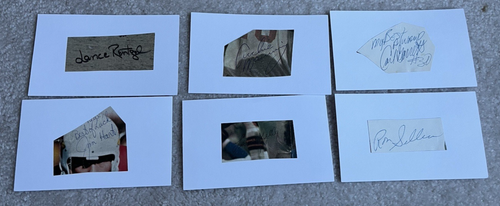 Lot of 15 1960s-70s Autograph NFL SIGNED Cuts PCs Photos w HOFer ...