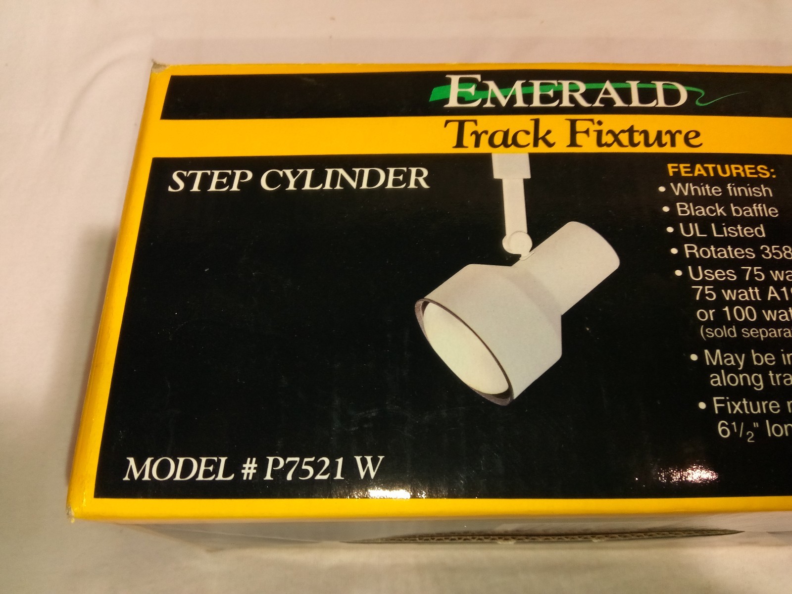 EMERALD | WHITE TRACK FIXTURE LIGHT | M: P7521W STEP CYLINDER | FREE ...