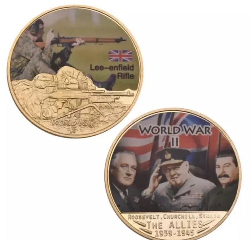 War Poppy Collection - World War 2 Churchill x5 Gold Coins - Weapons Of ...