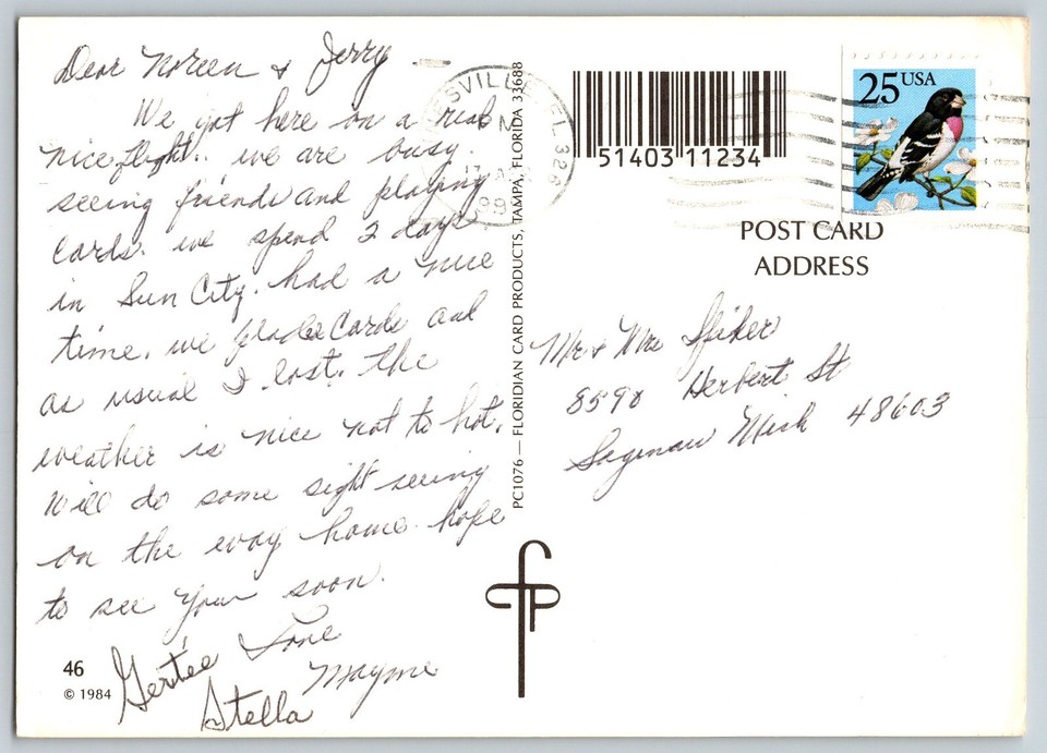 Florida FL - Generic Florida Postcard - Vintage Postcard 4x6 - Posted ...