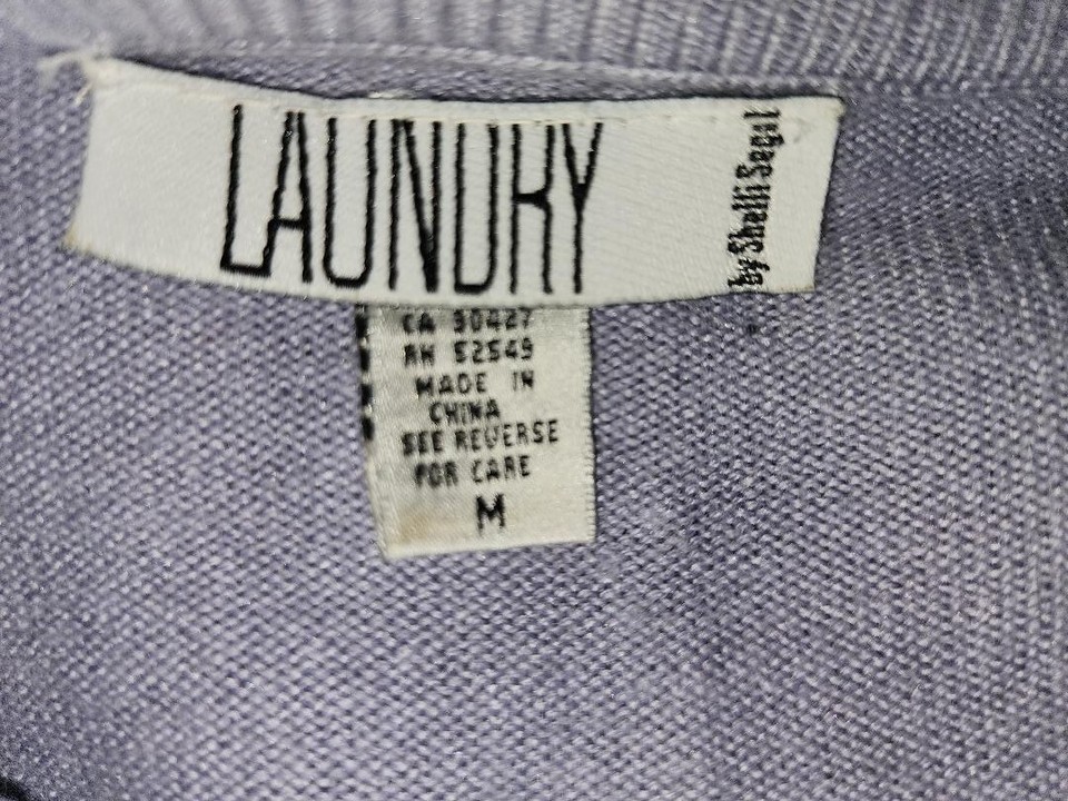 Laundry by Shelli Segal Women's Cashmere/Silk Swarovski Crystal Buttons ...