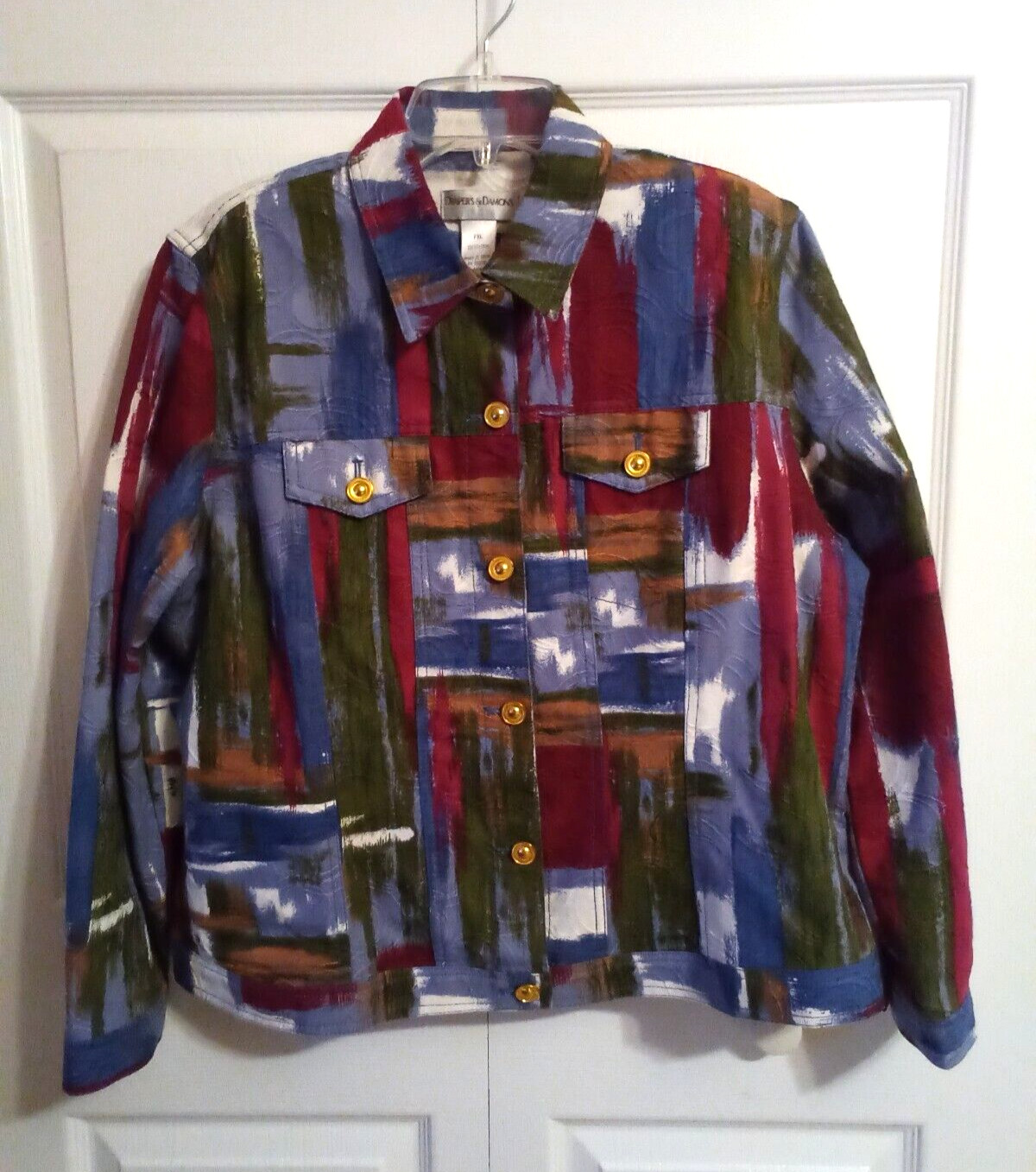 Drapers & Damons Multi Color Jacket, size Pet.XL - Gem