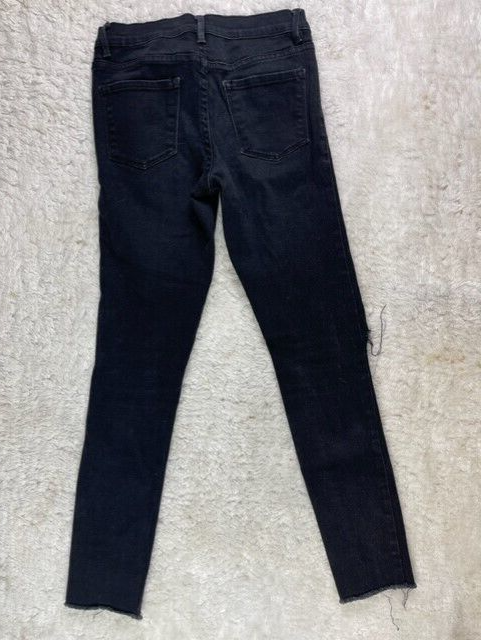 Brandy Melville Size 26x26 (Measured) Black Skinny Distress Low Rise ...