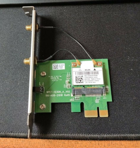 Dell PCI-e Wireless WLAN Adapter Card - High Profile Bracket 56CGK ...