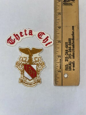Delta Upsilon 2.5" Embroidered Shield Crest Patch with Rocker VINTAGE ...