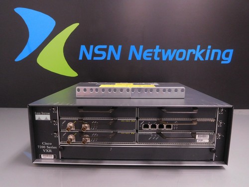 Cisco 7200 VXR 7206VXR Router w/ NPE-G1 SA-VAM2 PA-T3+ PA-MC-4T1 Dual ...