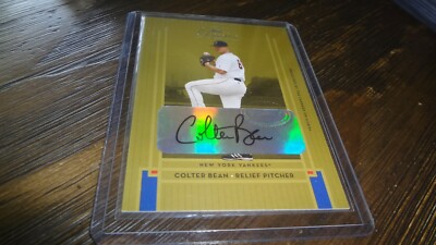 2005 DONRUSS CLASSICS COLTER BEAN #1050/1200 AUTOGRAPHED BASEBALL CARD ...