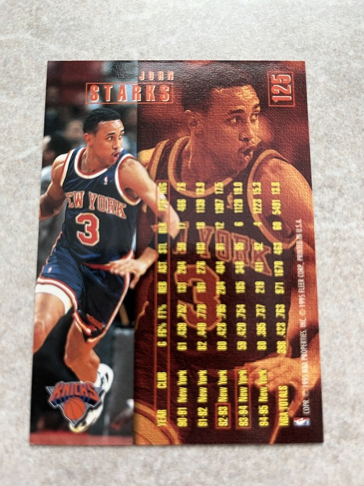 1995-96 Fleer #125 John Starks NBA New York Knicks | eBay